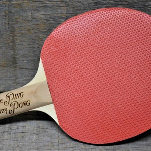 Custom Ping Pong Paddle - Any Text Engraved for Free - Table Tennis ...