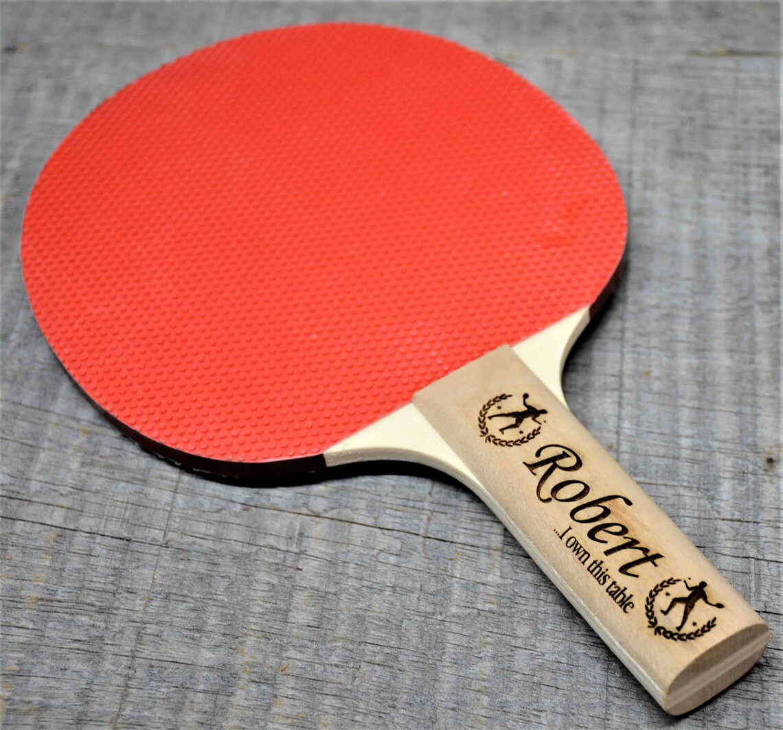 Custom Ping Pong Paddle Any Text Engraved for Free Table | Etsy