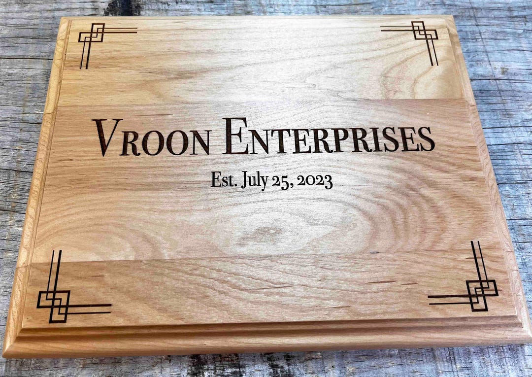 Custom Engraved and Personalized Wooden Plaque. Engraving and ...