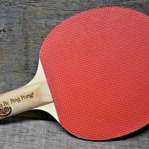 Custom Ping Pong Paddle - Any Text Engraved for Free - Table Tennis ...
