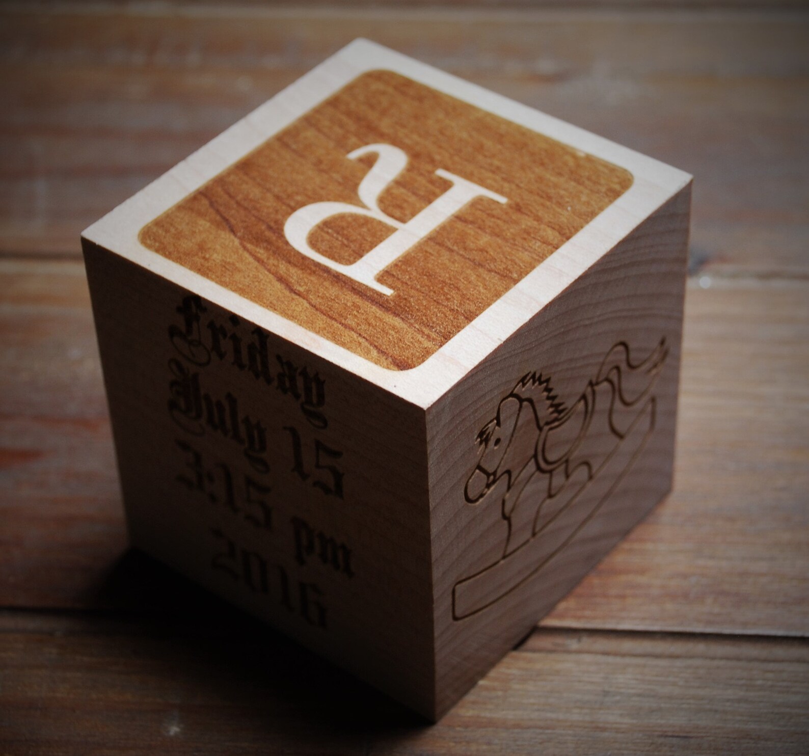 Personalized Wooden Baby Blocks Christening Block Baptism - Etsy