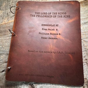 Custom Engraved Leather Script Binder – Personalized Screenplay Binder ...