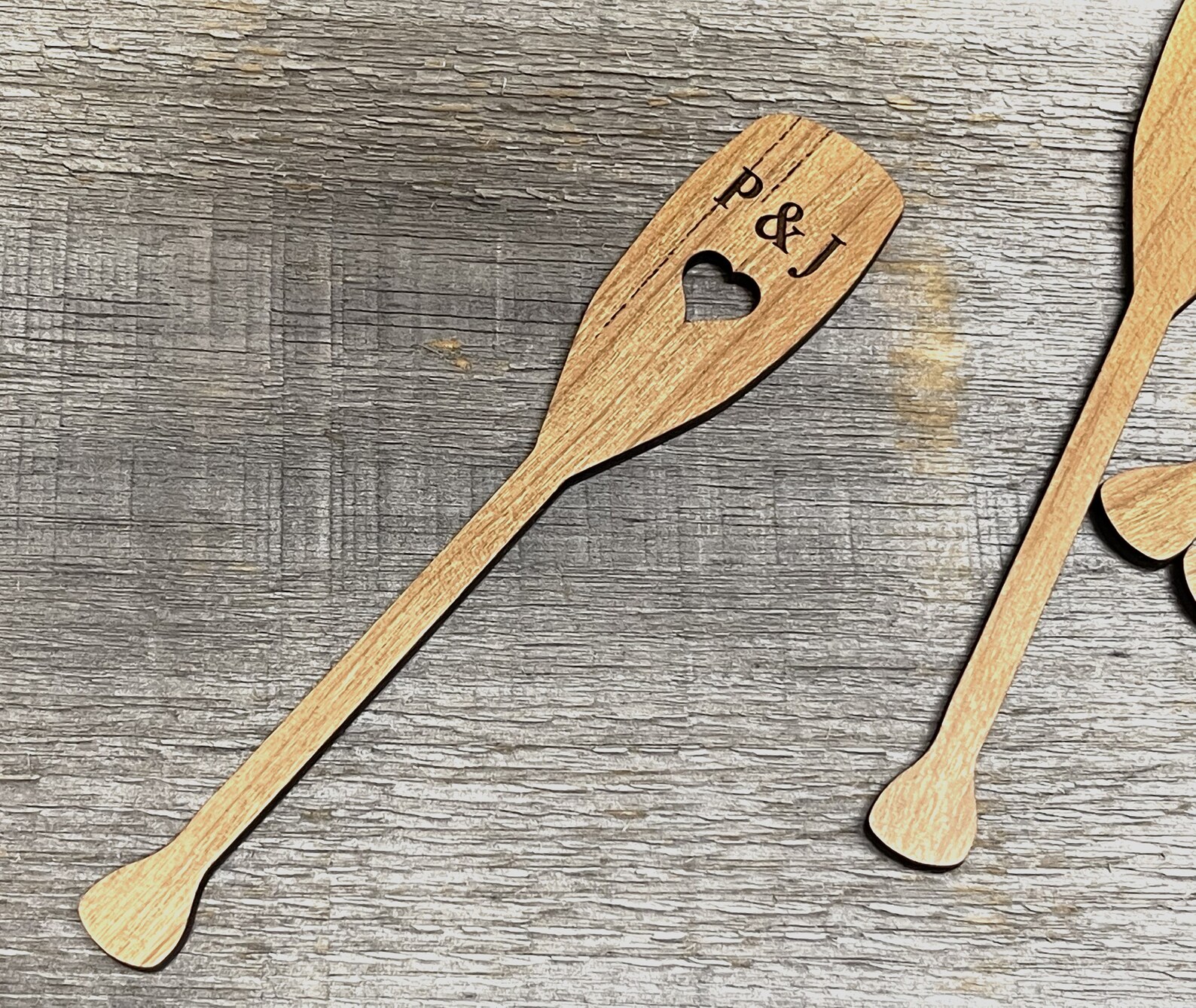 Mini Oars Engraved and Cut by Laser as Requested. Maple or - Etsy