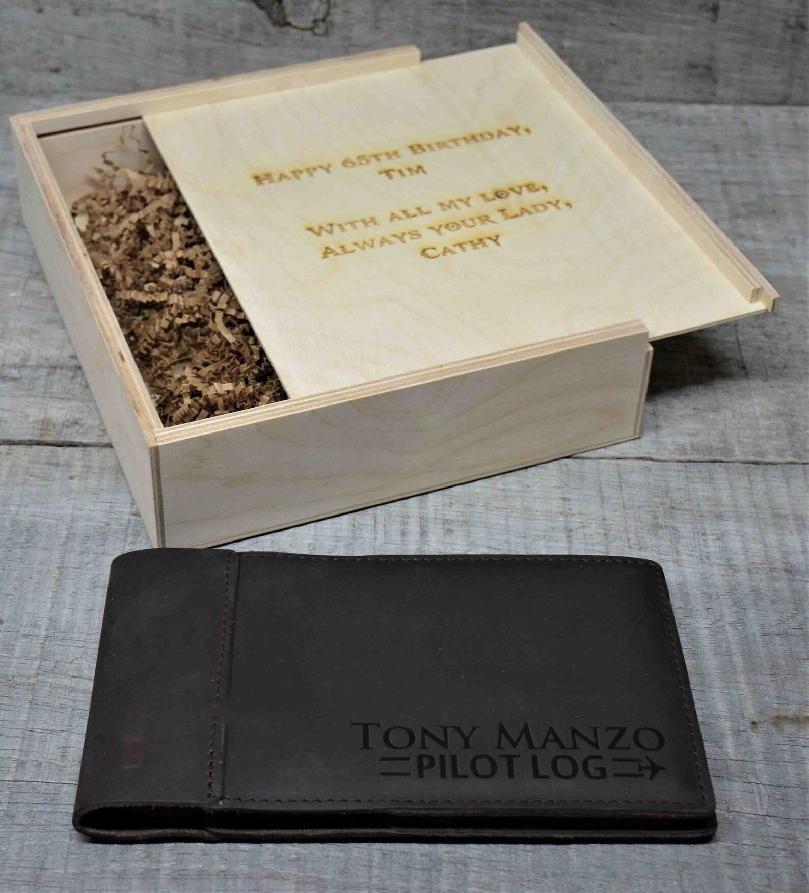 Pilots Log Laser Engraved Personalized Diary Notebook | Etsy