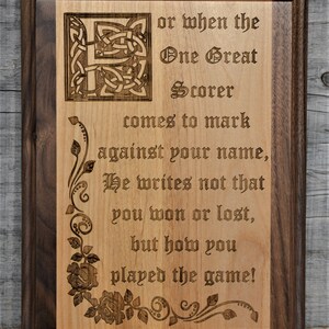 Custom Engraved and Personalized Two Tone Wooden Plaque - Etsy