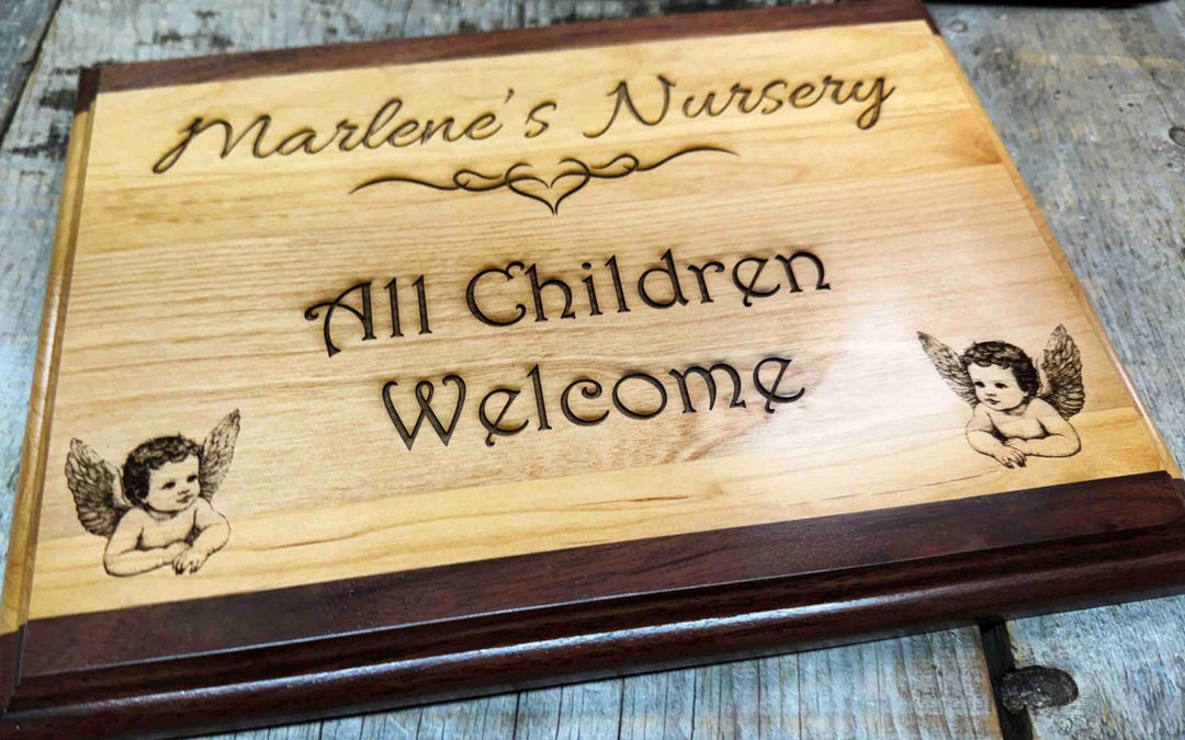 Custom Engraved Plaque Personalized Two Tone Wooden Plaque - Engraving ...