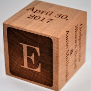Personalized Wooden Baby Blocks, Personalized Baby Block. Comes With ...