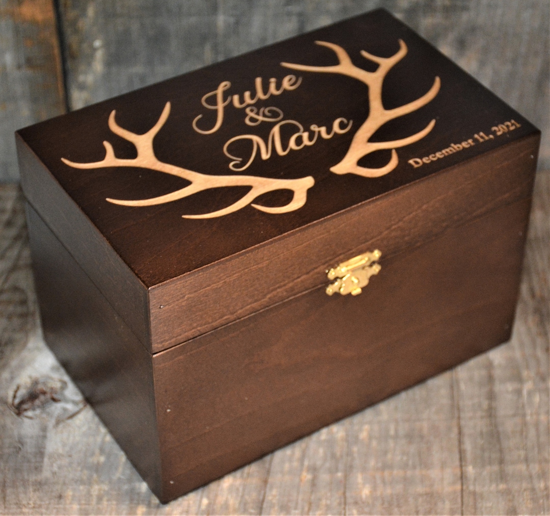 Custom Wooden Gift Box. Personalized and Engraved as Requested 6.9x4 ...
