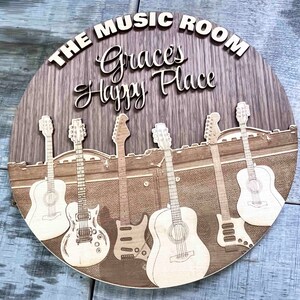 Custom Circular Dual Layer Wooden Sign. Engraved and Cut by Laser ...