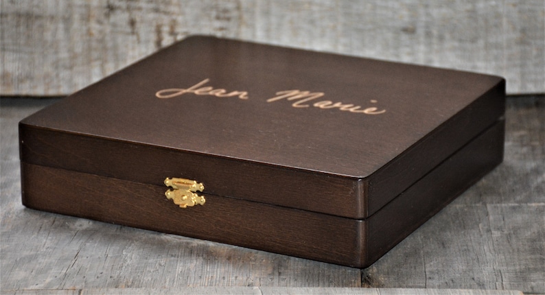 Handwriting Engraved Into This Custom Engraved Wooden Box - Etsy