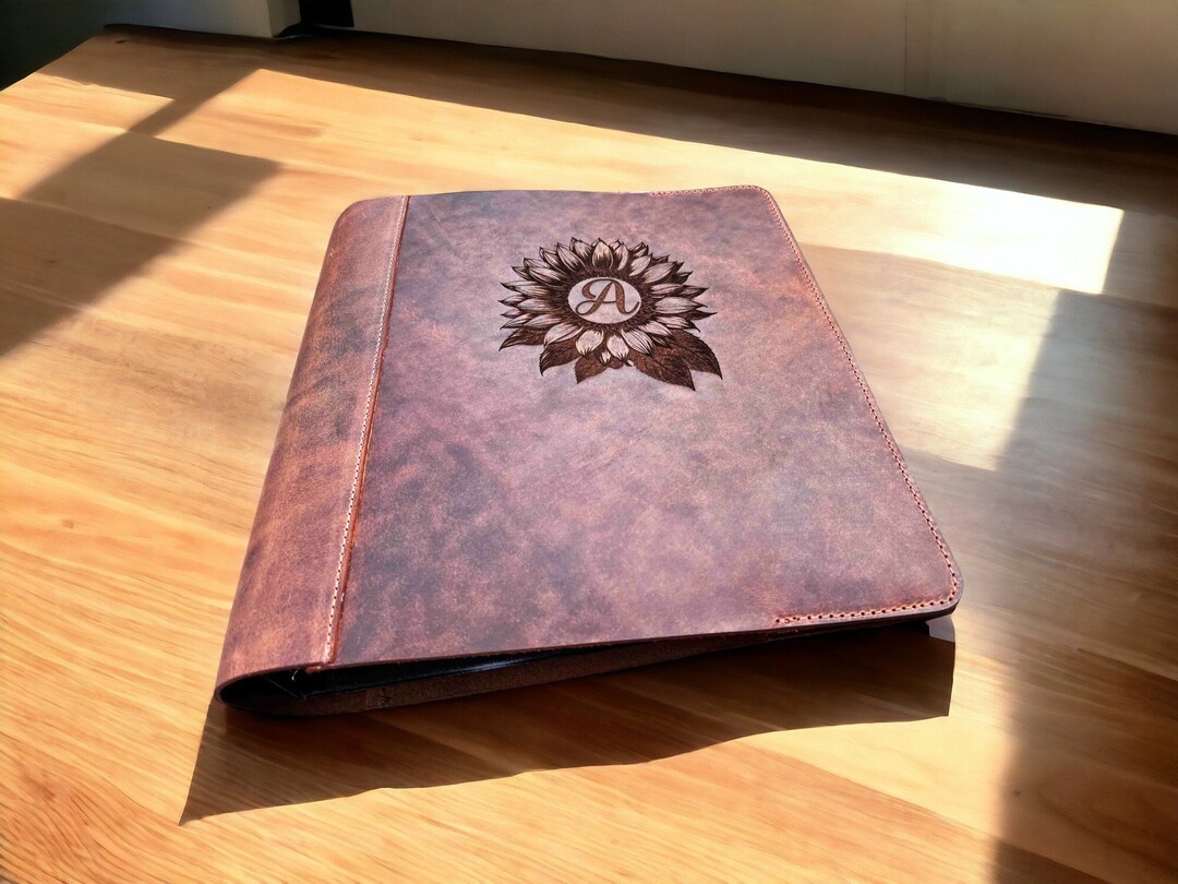 Multiple Sizes Premium Leather Binder Cover Custom Engraved and ...