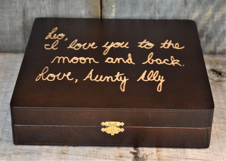 Handwriting Engraved Into This Custom Engraved Wooden Box - Etsy