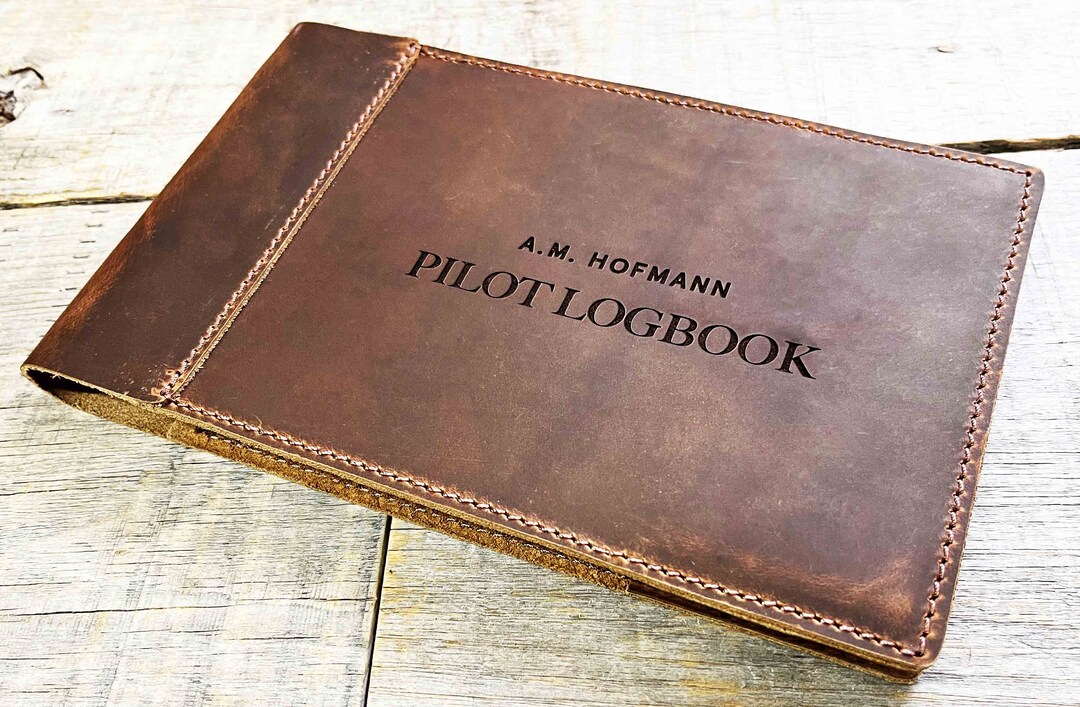 Pilots Log Laser Engraved Personalized, Diary, Notebook, Personalized ...