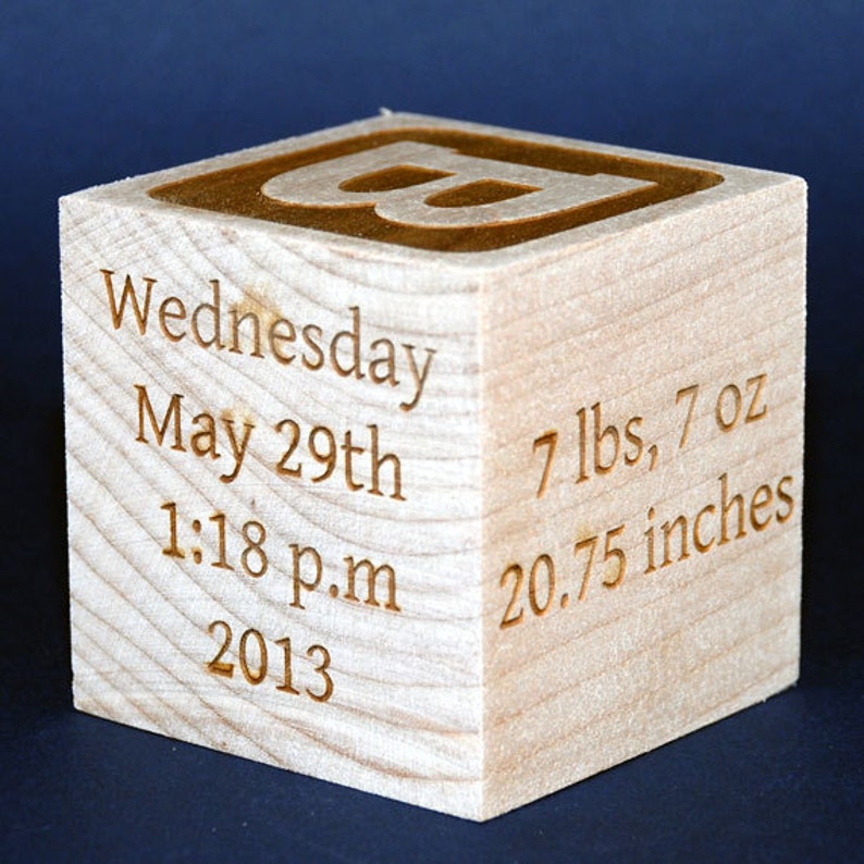 Personalized Wooden Baby Blocks Personalized Baby Block. | Etsy