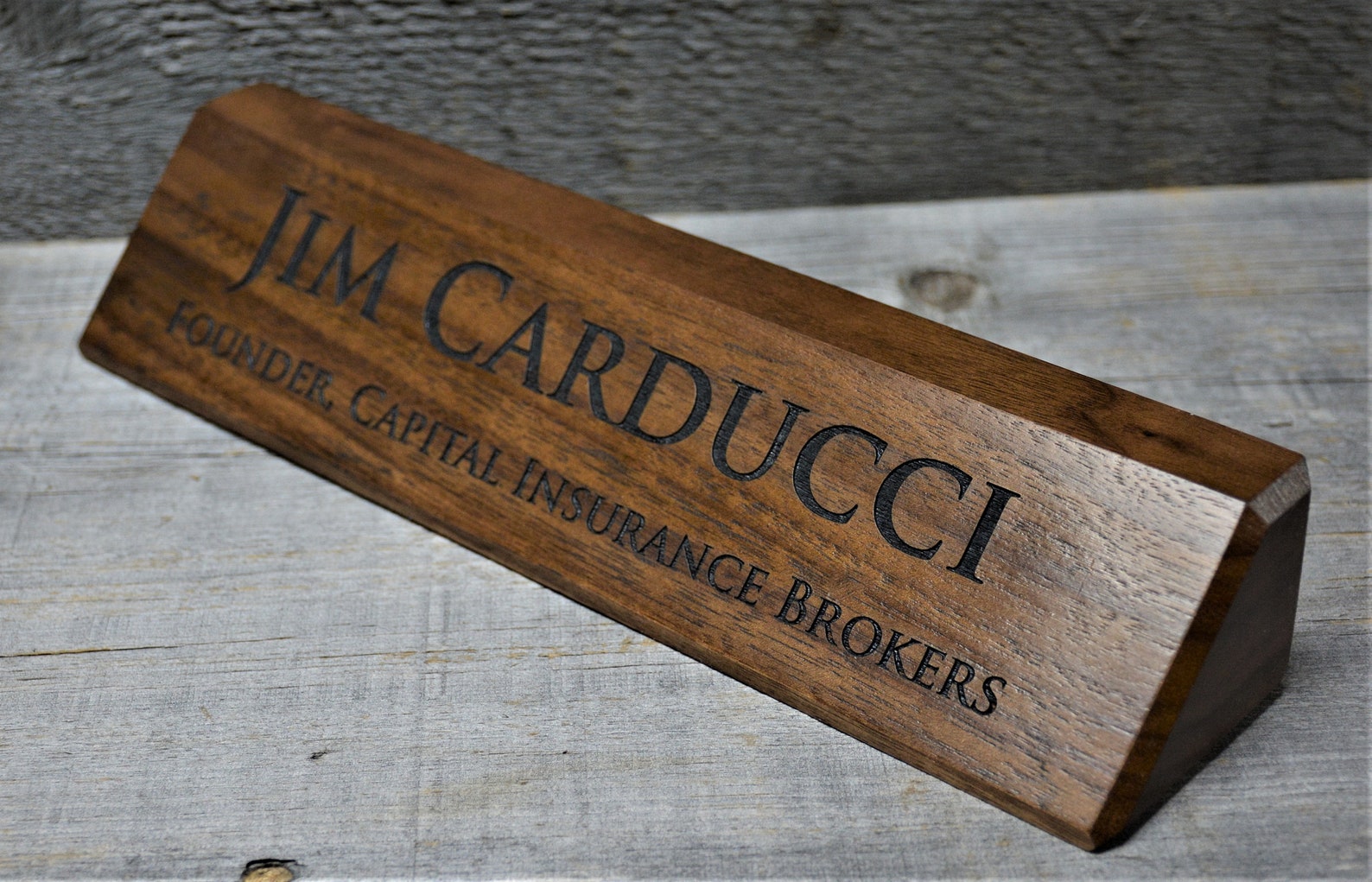 Placas personalizadas de madera nombre escritorio 10 pulgadas | Etsy