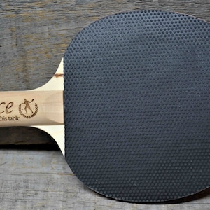 Custom Ping Pong Paddle - Any Text Engraved for Free - Table Tennis ...