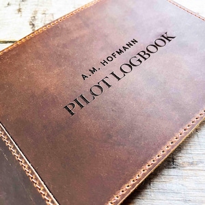 Pilots Log Laser Engraved Personalized, Diary, Notebook, Personalized ...