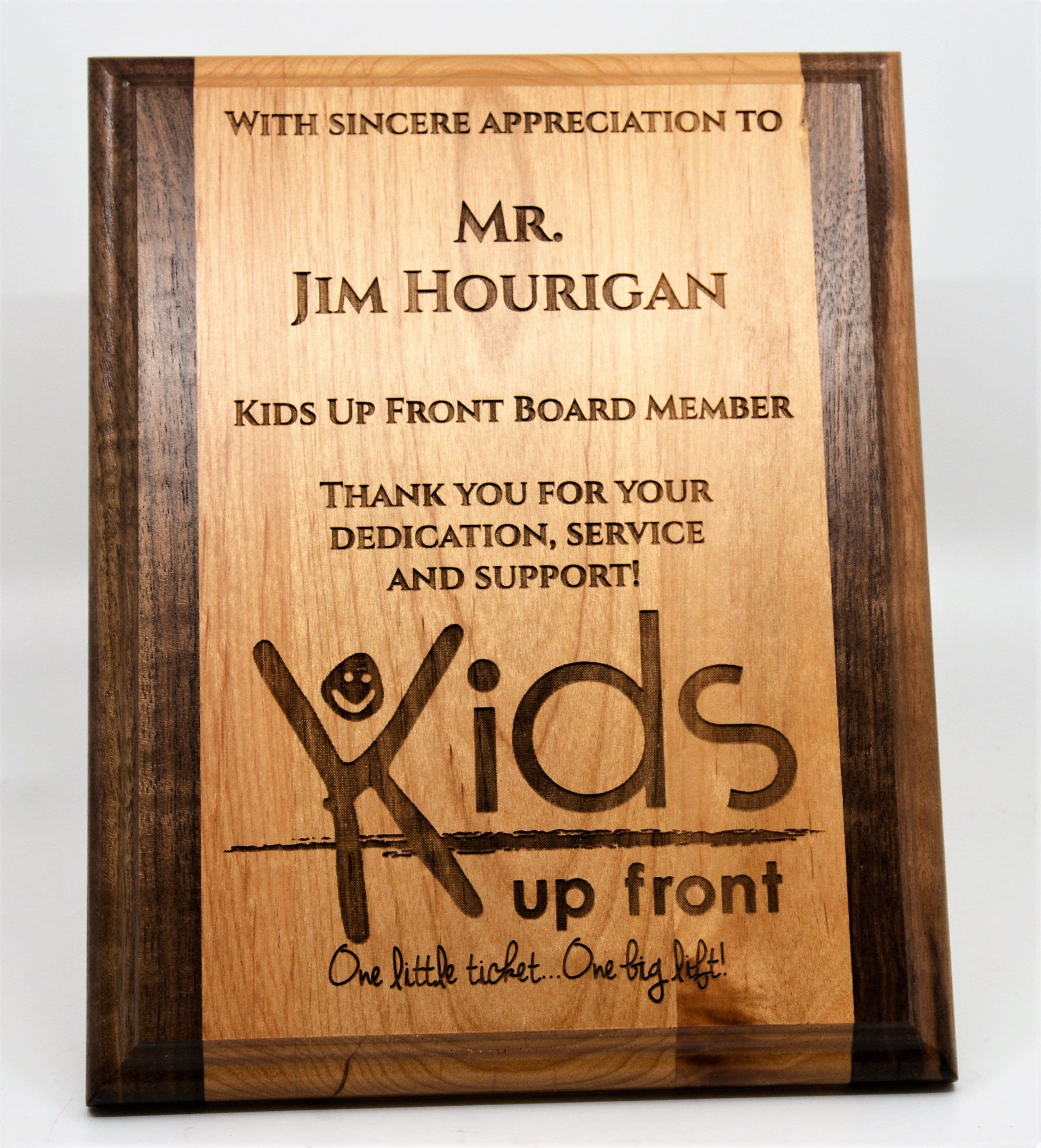 Custom Engraved and Personalized Two Tone Wooden Plaque | Etsy