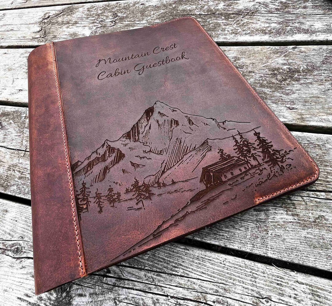 Premium Leather Binder Cover Custom Engraved and Personalized by Laser ...