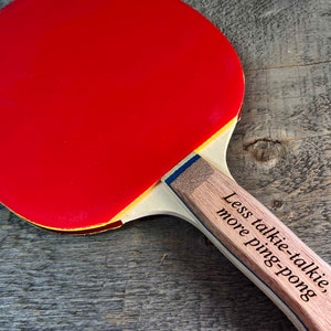 Custom Ping Pong Paddle Any Text Engraved for Free Table Tennis Rackets ...
