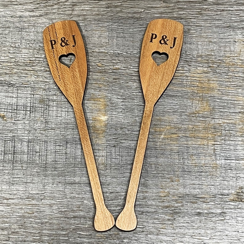 Mini Oars Engraved and Cut by Laser as Requested. Maple or - Etsy