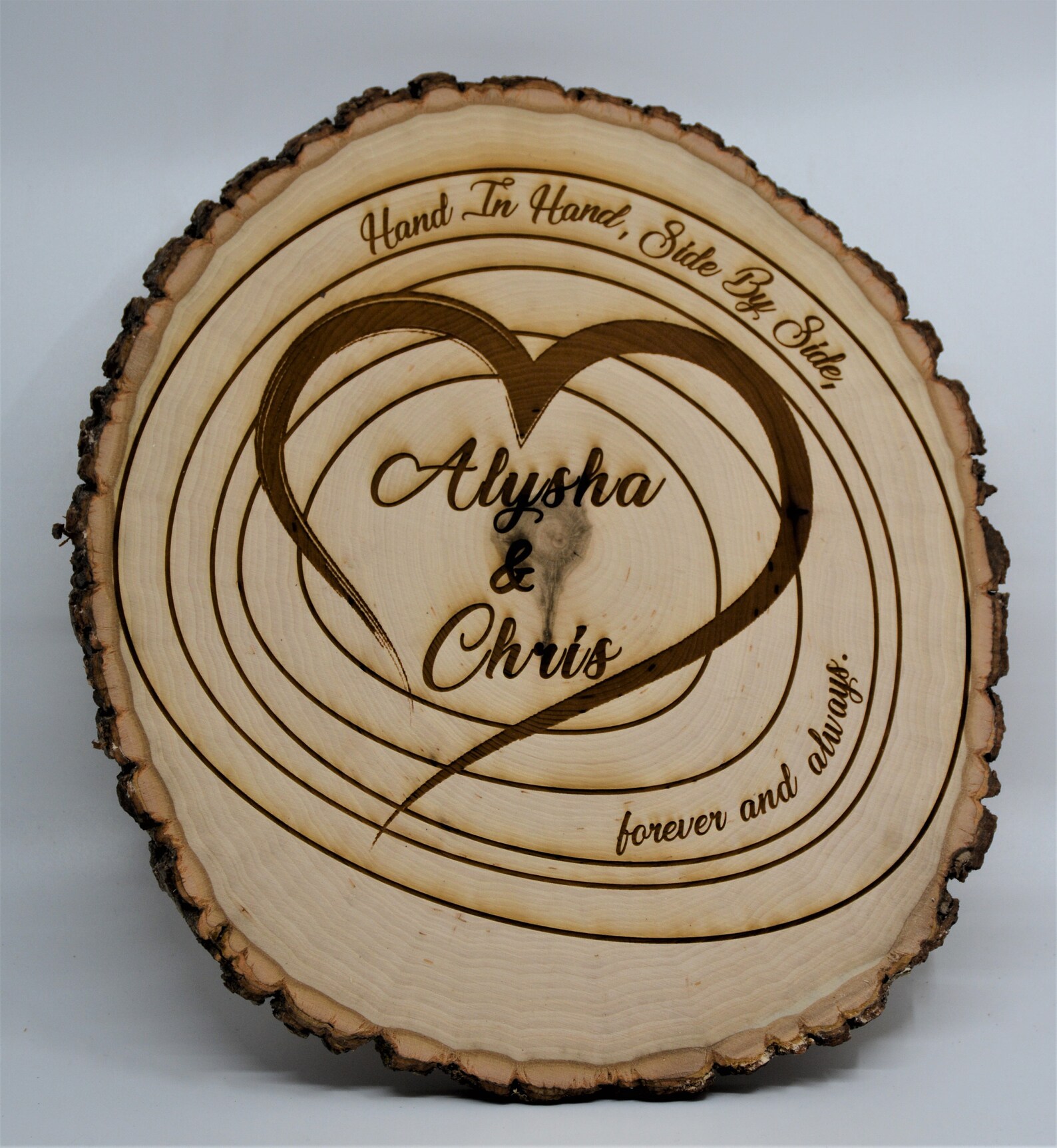 Tree Slice With Custom Engraving Wooden Sign Custom Sign - Etsy Canada