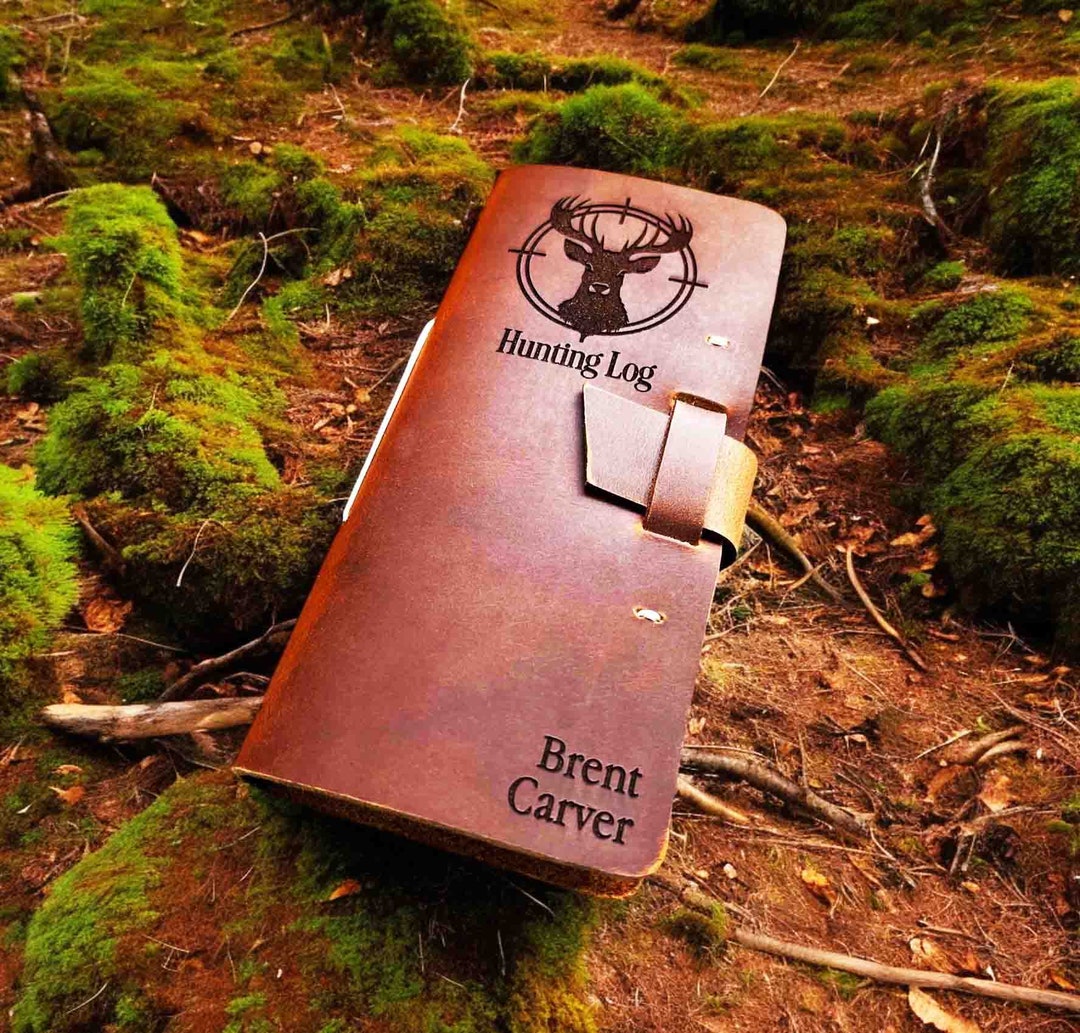 Hunting Log Premium Leather Custom Engraved and Personalized All ...