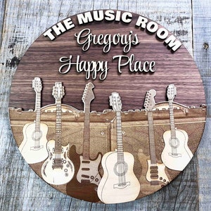 Custom Circular Dual Layer Wooden Sign. Engraved and Cut by Laser ...
