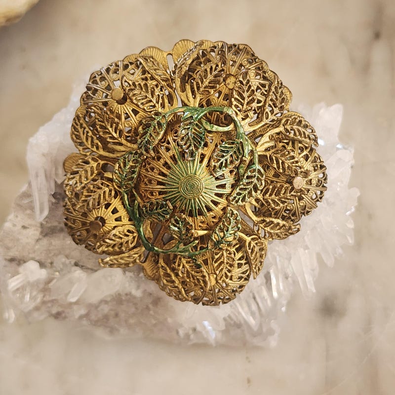 Filigree Brooch - Etsy