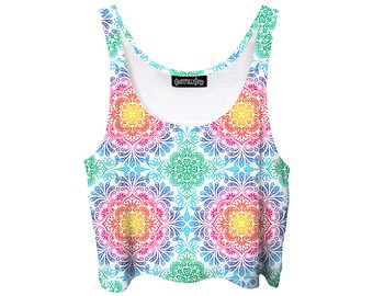 Deep Sea Space Crop Top Blue Green Ocean Galaxy Dark | Etsy