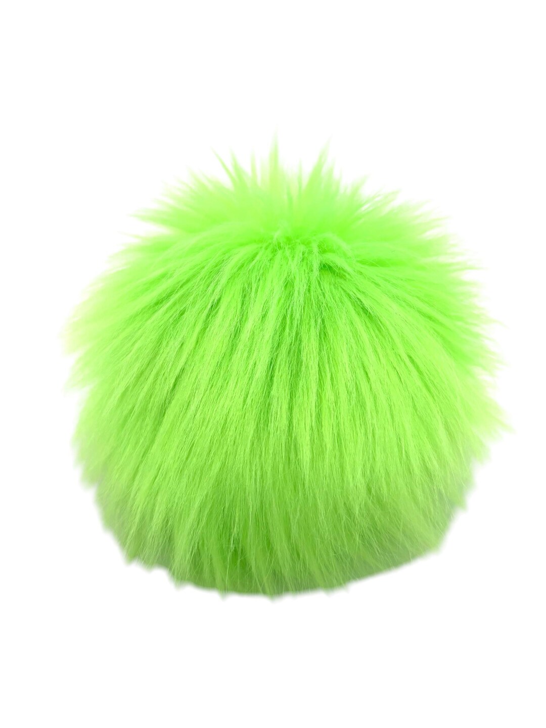Lime Green Faux Fur Pom | Neon Green Fur Pom Pom | Faux Fur Pom | DIY ...