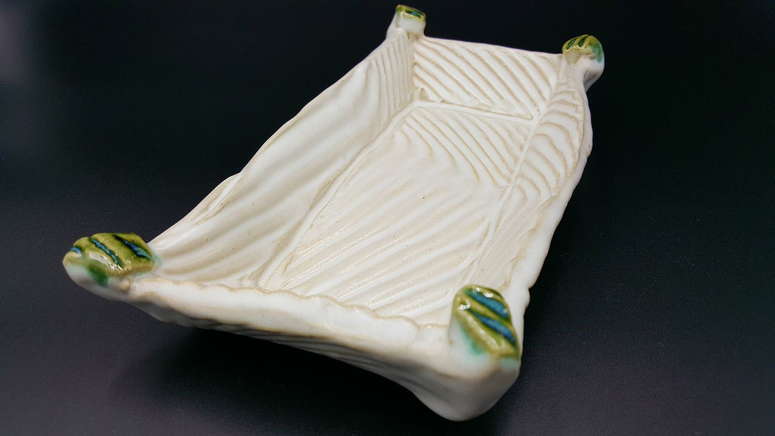 Handmade Pottery Serving Tray Ceramic Art Deco Zig-zag - Etsy