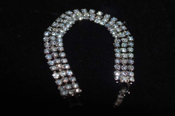 60s rhinestone bracelet - Gem
