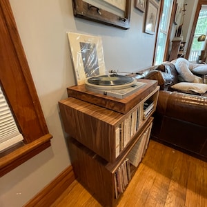 The Stack | Record Player Stand - Etsy