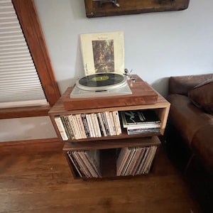 The Stack | Record Player Stand - Etsy