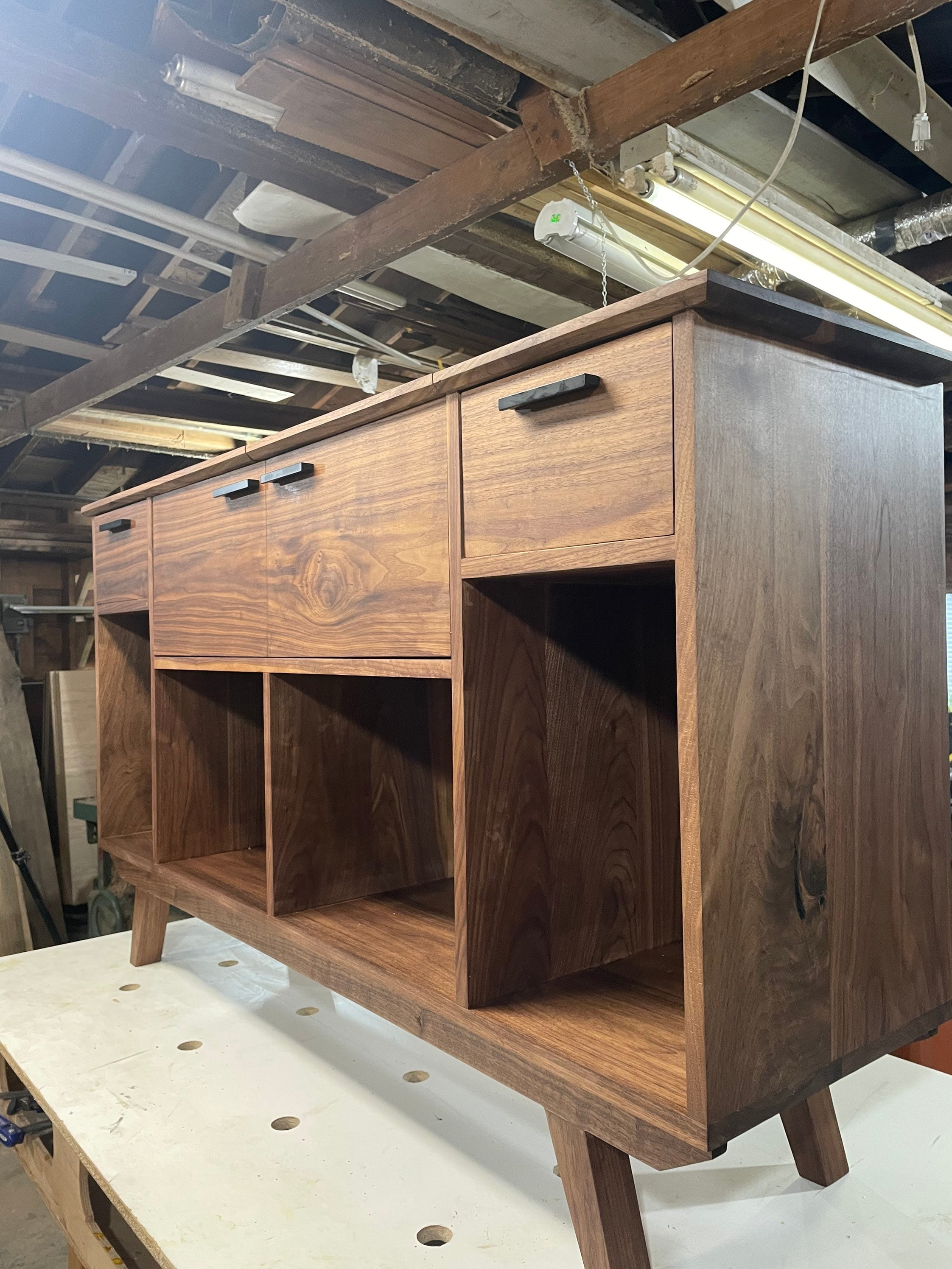 The Modern Hi-fi Stereo and Record Player Credenza Console | Etsy