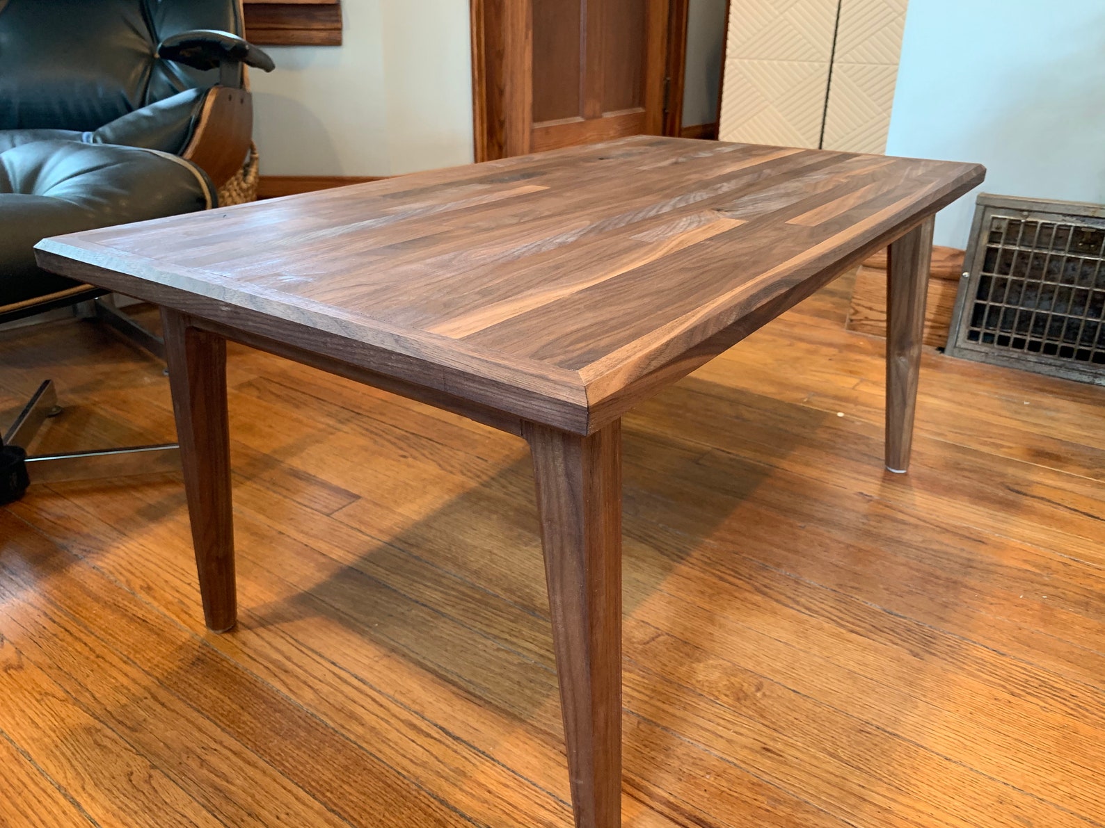 Walnut Butcher Block Coffee Table - Etsy