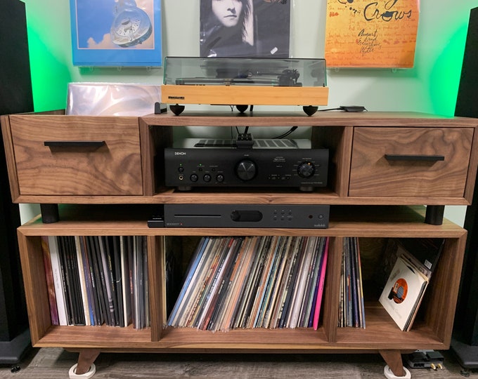 The Stack Record Player Stand - Etsy