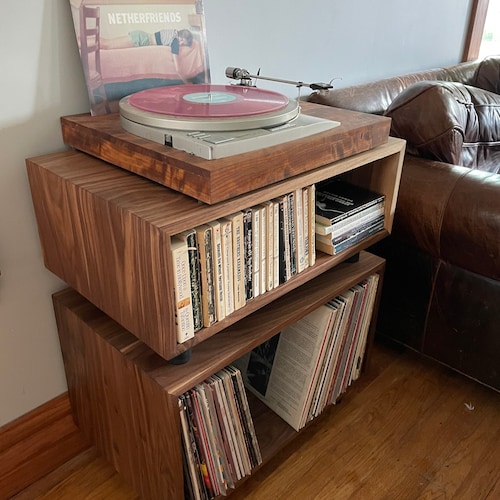 The Stack Record Player Stand - Etsy