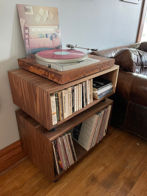 The Stack Record Player Stand - Etsy