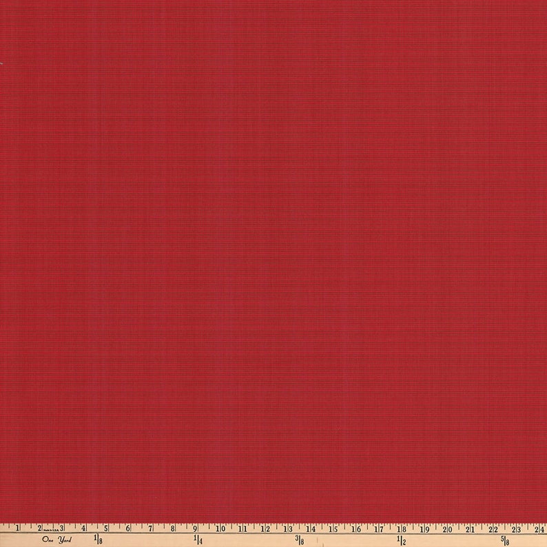 Outdoor Fabric by the Yard Home Decor Red Sunsetter Chili - Etsy