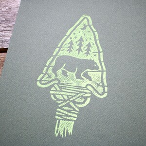 Block Print - the Great Black Bear Variant - 8.5"x11" Art Print - Etsy ...