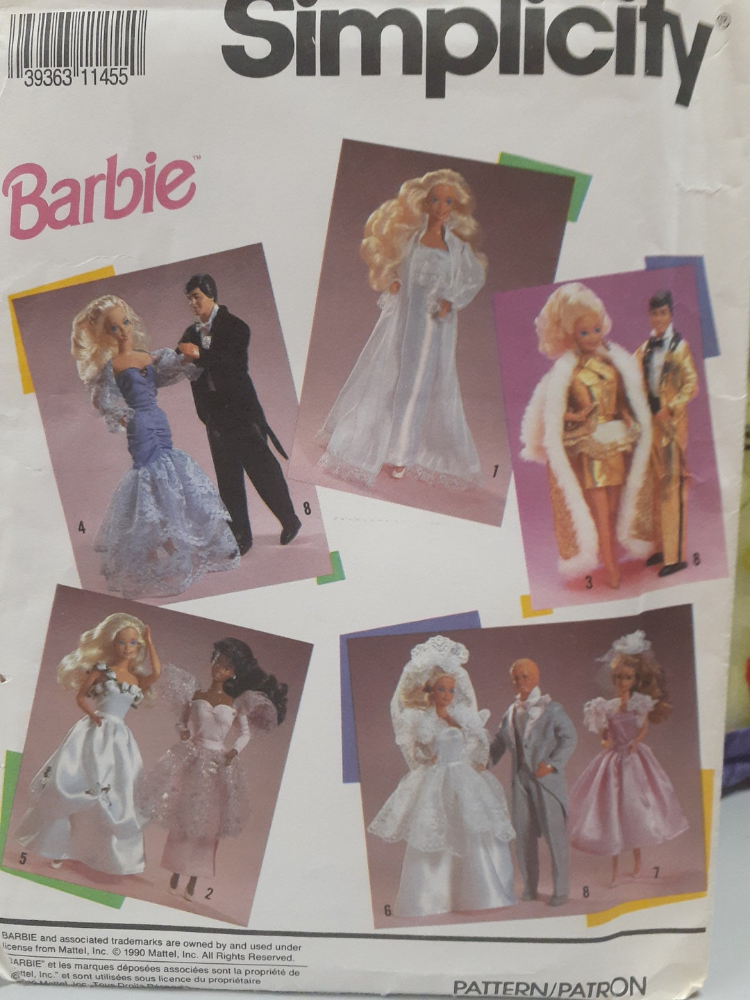 Simplicity 7362 90s Barbie Outfits - Etsy