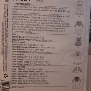 Kwik Sew K4324 18 Doll Pattern Historical Dresses - Etsy