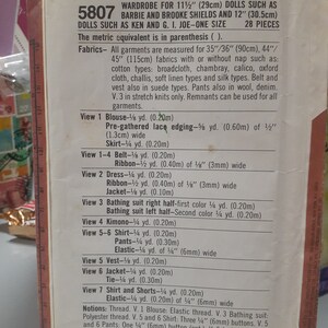 Simplicity 5807 Barbie & Ken in the 80s - Etsy