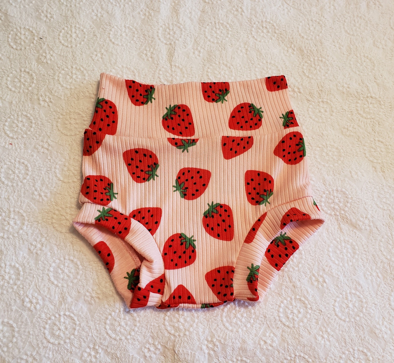 Strawberry High Waisted Bummies - Etsy