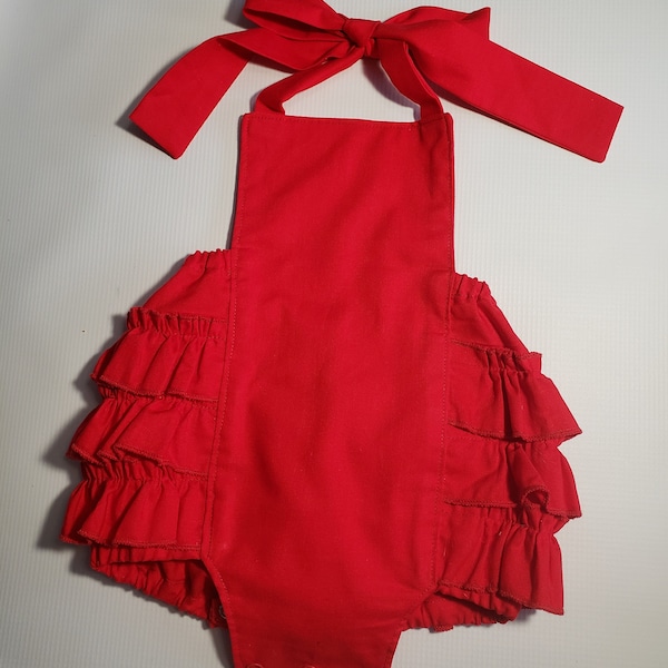 Ruffle Romper Baby - Etsy
