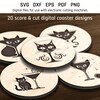 25 Coaster SVG | Fall SVG Bundle | Laser Cut Files | Laser Engrave File ...