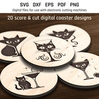 Cute Cat, Laser Engrave, Burn PNG, File Ready for Engraving on Wood and ...