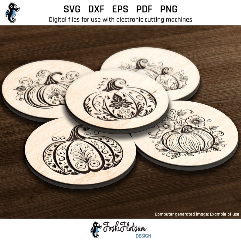 25 Coaster SVG | Fall SVG Bundle | Laser Cut Files | Laser Engrave File ...
